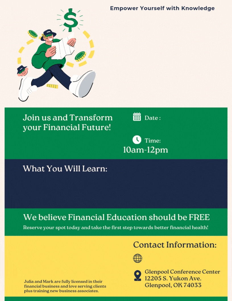 Free Financial Education Workshop - Glenpool Chamber of Commerce