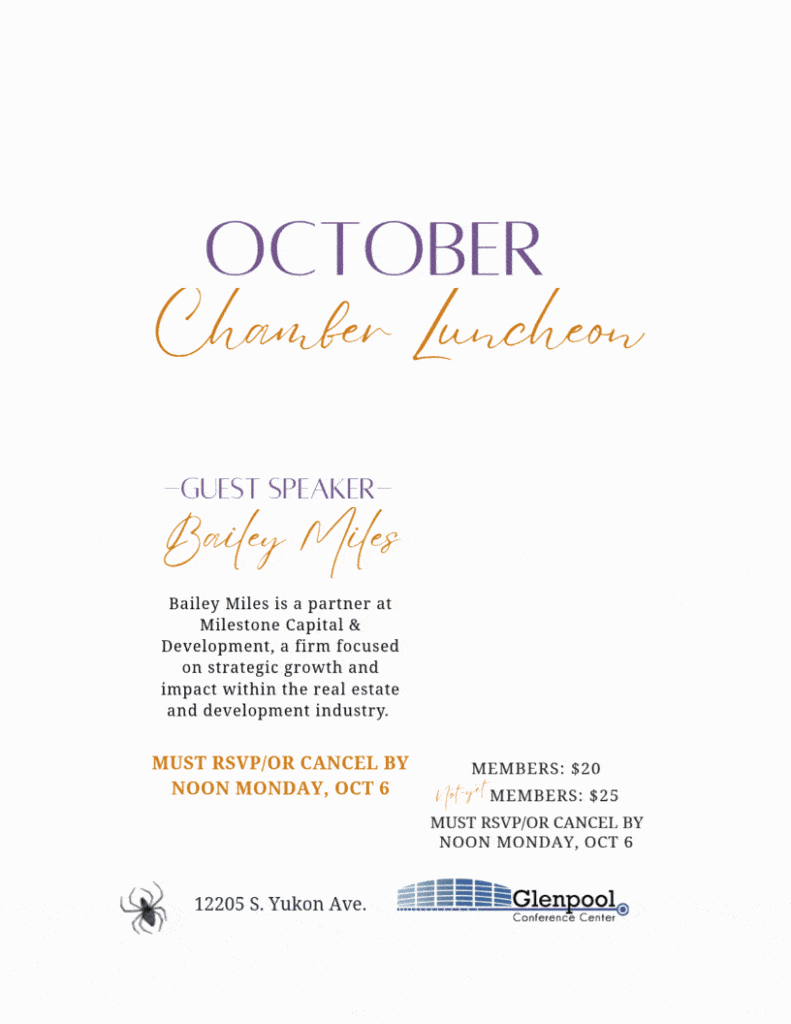 October Monthly Luncheon - Glenpool Chamber of Commerce